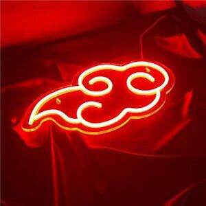 Urban Outfitters | Wall Decor | Neon Led Bright Vivid Red Anime Cloud ...